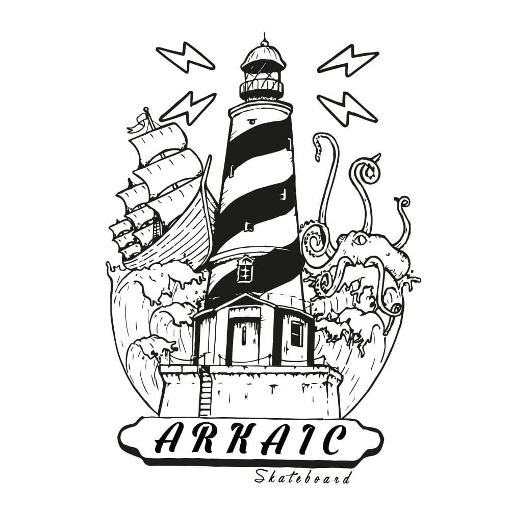 CRUISER TOP SWELL 8.5" x 30.8" - ARKAIC SKATEBOARD